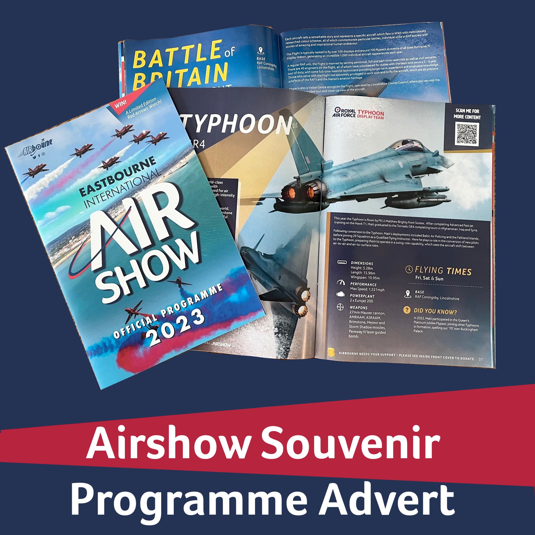 Airshow Souvenir Programme Advert – Eastbourne Events